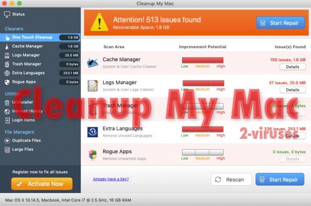 Cleanup My Mac - Malwarerid