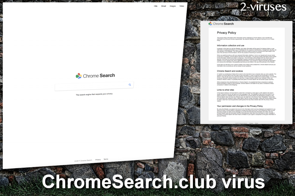El virus ChromeSearch.club - Malwarerid