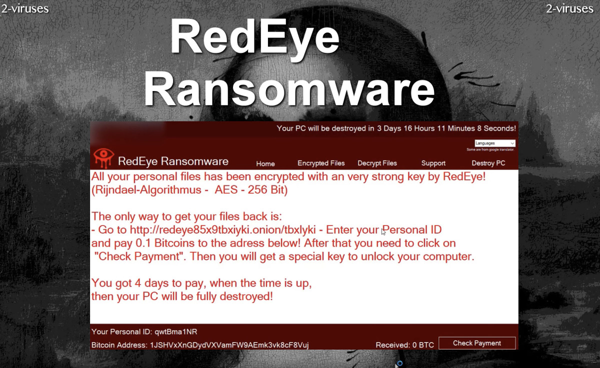 Redeye Ransomware - Malwarerid